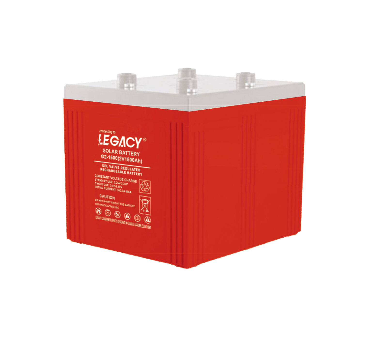 LEGACY GEL 2V 1500AH VALVE REGULATED RECHARGEABLE BATTERY ...
